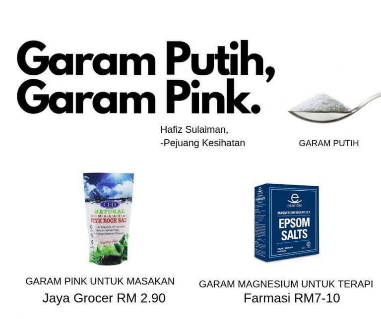 Garam Celtic, Letak Secubit Dalam Air Suam, Minum Waktu Sahur, Elak ...