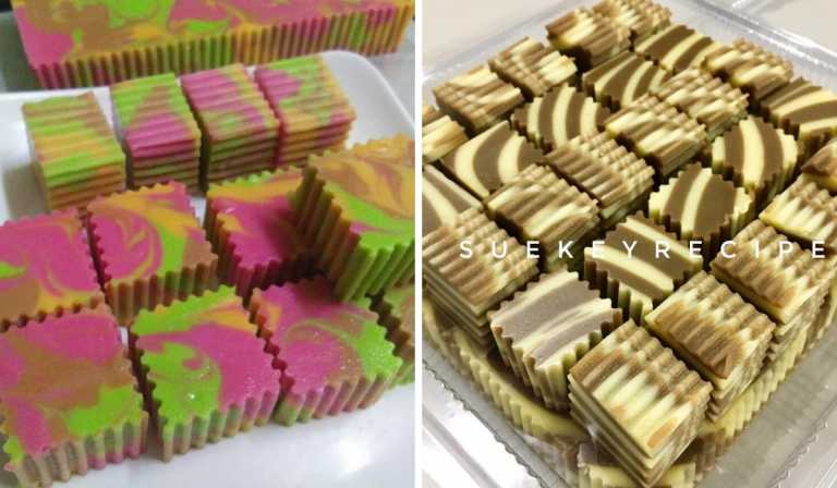 Puding Marble, Bukan Je rasanya Sedap Tapi Coraknya Tu Yang Istimewa!