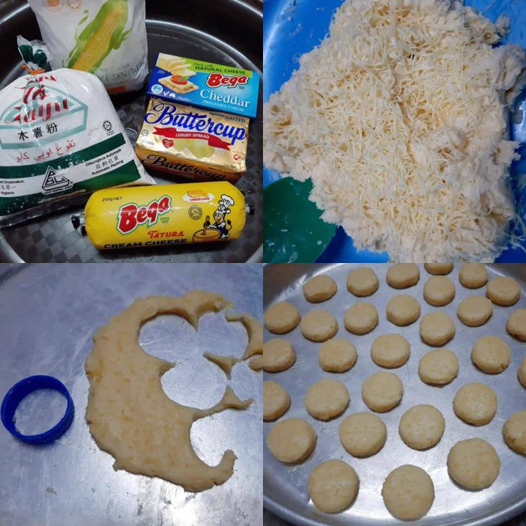 Biskut Bangkit Cheese Rangup & Cair Di Mulut. Cukup Mudah, Guna Penutup ...