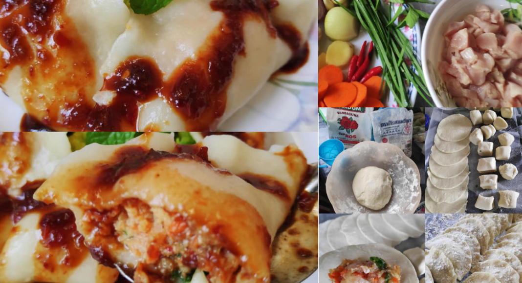 Cara Buat Dumpling Inti Ayam Dan Sos Di Rumah. Satu Famili Boleh Makan ...