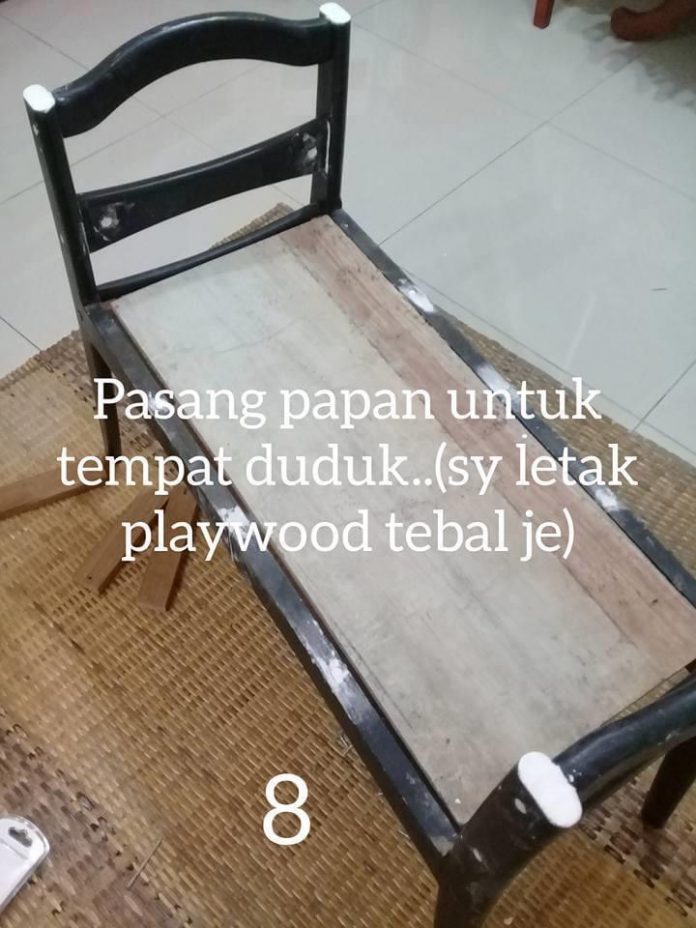 DIY Kerusi Makan Patah Menjadi Kerusi Ruang Rehat Yang Cantik, Wanita ...