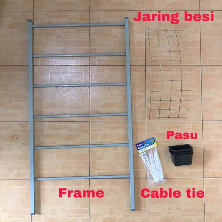 DIY Rak Pasu Bunga, Buat Sendiri Guna Besi Rosak. Hasilnya Tetap Elok!