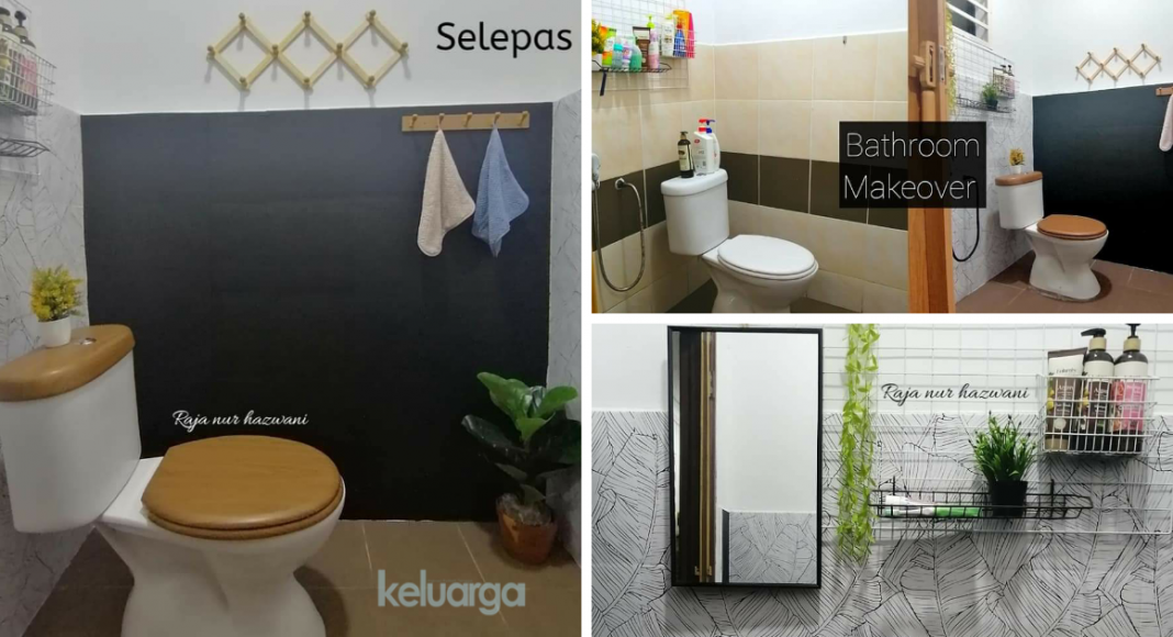 DIY Tandas Lama Jadi Cantik Macam Baru. Guna Wallpaper Jer, Simple Tapi ...