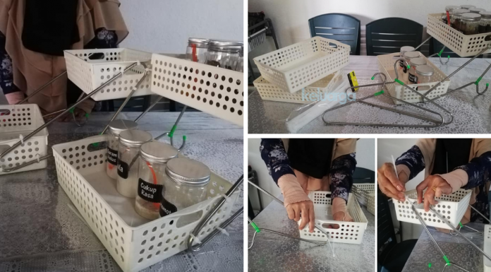 Ini Cara DIY Rak Guna Bakul Yang Simple Dengan Tiga Bahan Jer. Kreatif ...