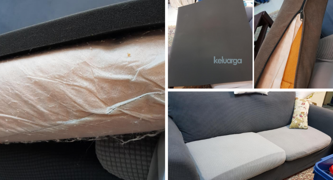 DIY Sofa Lama Jadi Seperti Baru. Guna Foam, Potong & Sarungkan, Siap ...