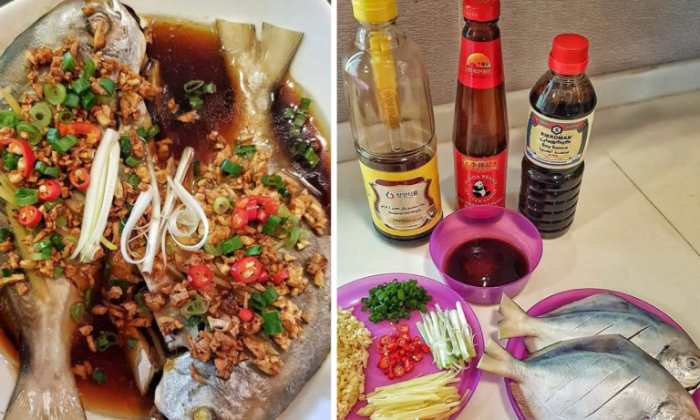 Ikan Bawal Steam Chinese Style, Menu Mudah & Enak. Memang Patut Cuba!