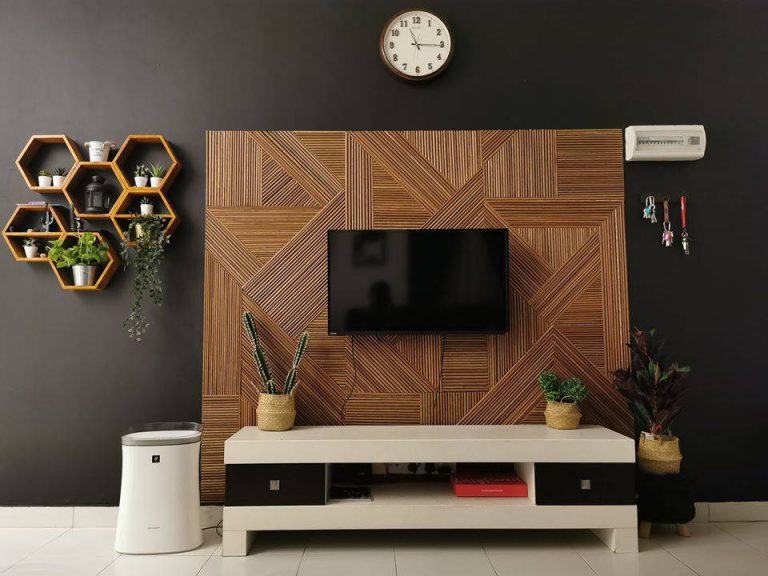 Lelaki Ni DIY Dinding Kosong Kepada ‘Berkayu’, Guna Bidai & “Silicone ...