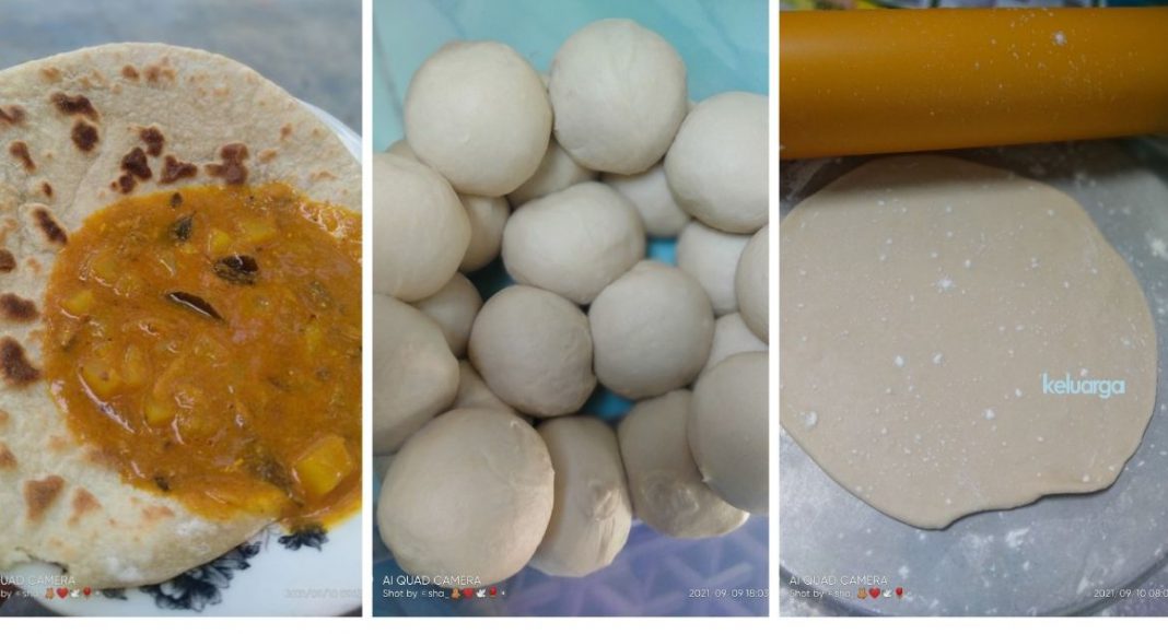 Resipi Capati Turun Temurun Keluarga 30 Tahun, Guna Tepung Atta, Roti Tetap Lembut Sampai Ke Petang.