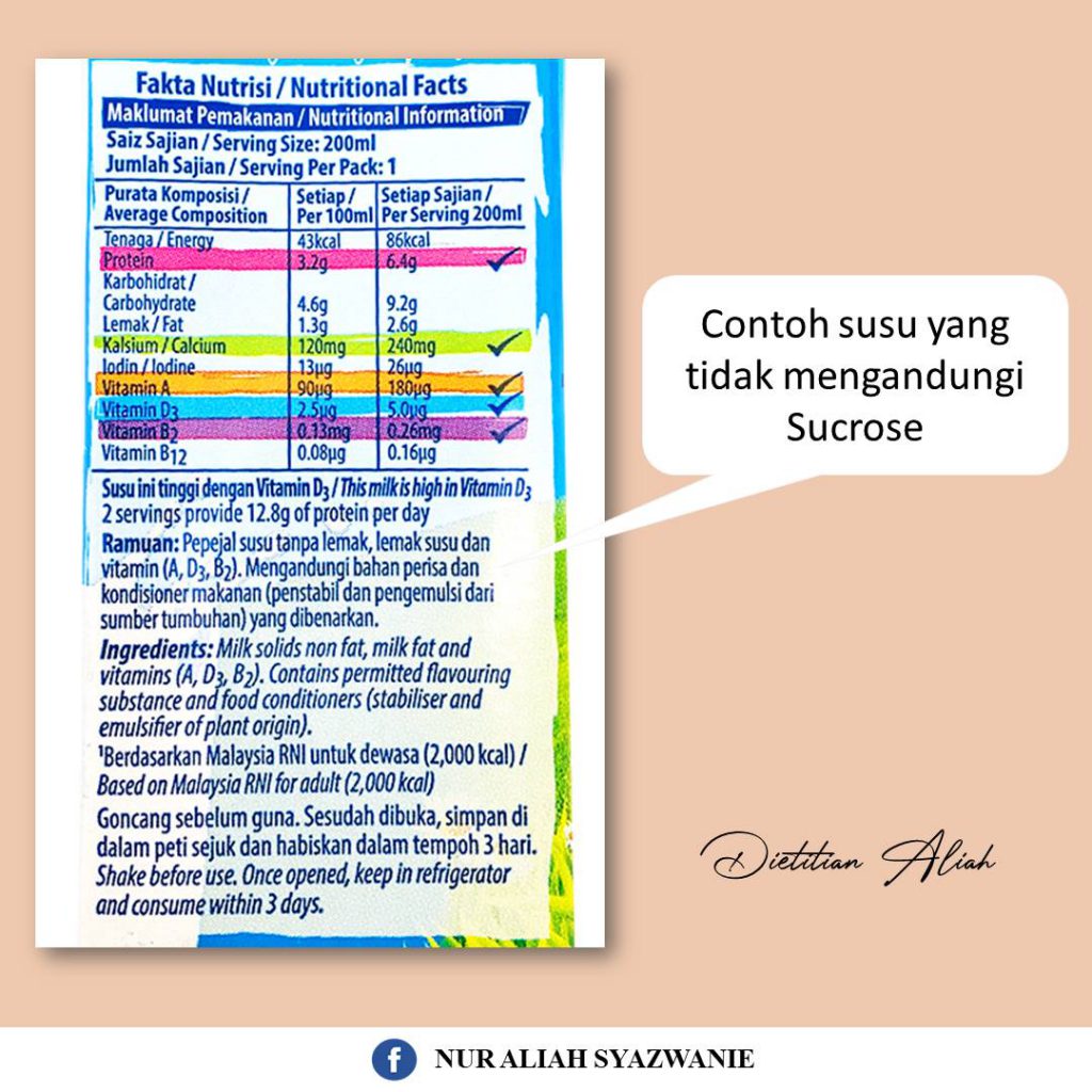 Susu Ada Kandungan Gula Yang Tinggi? Dietitian Ni Pesan Elak Terpilih ...
