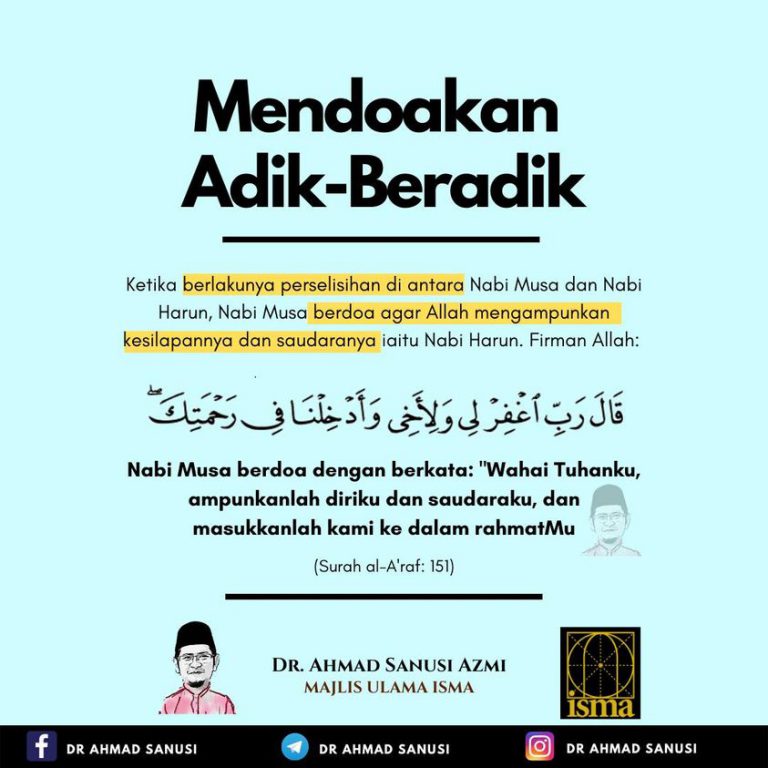 Sesama Adik-beradik Perlu Saling Mendoakan & Begini Doanya Boleh Amalkan!