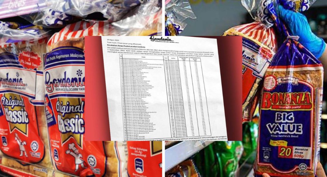 Naik Harga Lagi! Bermula September Ni Harga Terbaru Roti Gardenia Yang ...