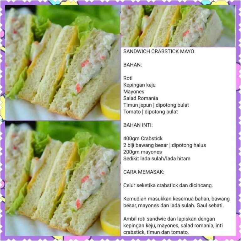 20 Resipi Sandwich Yang Simple dan Sedap. Boleh Bawak Bekal Anak-anak ...