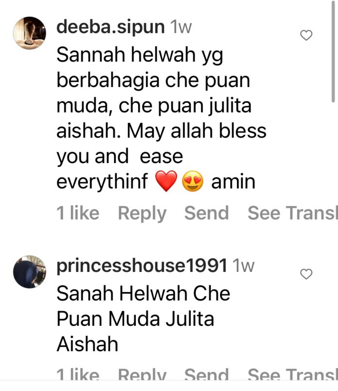 Tengku Fahd Kongsi Wajah Terkini Che Puan Julita Aishah, Raih Perhatian ...