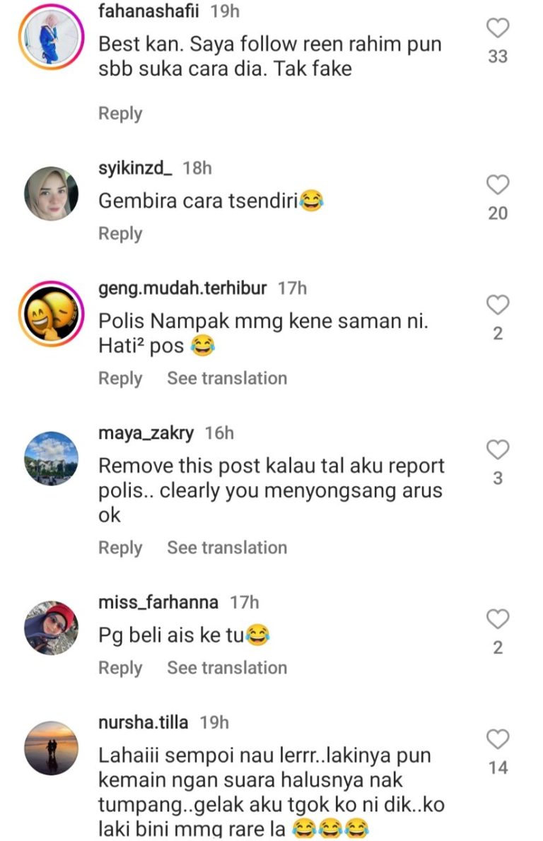 "Gembira Cara Tersendiri" Netizen Terhibur Tengok Gelagat Reen Rahim Dan Suami